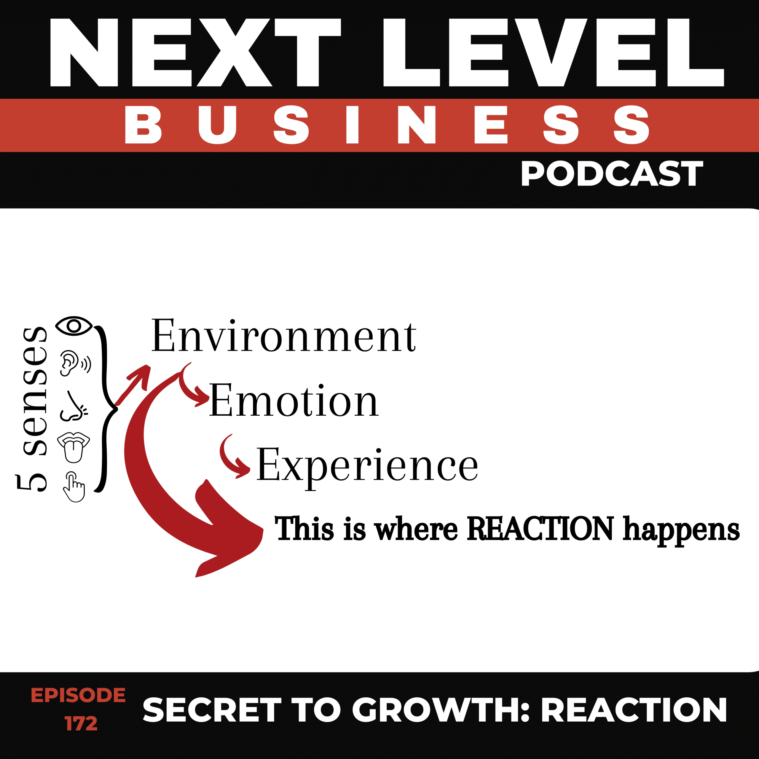 Ep. 172 Secret to Growth: Reaction - Dave Moreno Coaching